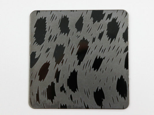 China Etched Stainless Steel Sheet Factory with colorful and black etching stainless steel