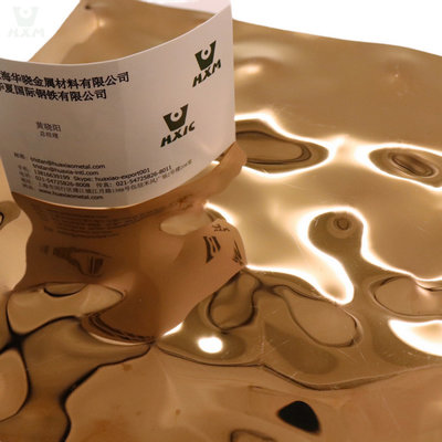 SGS 1.5mm 304L  Decorative Stamping 304 Stainless Steel Corrugated Surface