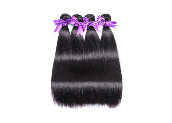 Paquetes negros naturales del cabello humano con tamaño modificado para requisitos particulares extremo sano grueso