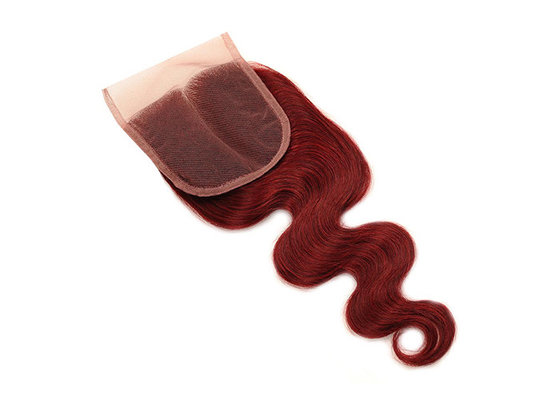 El cabello humano real rojo del color 8A lía/los paquetes de Nonremy con el cierre