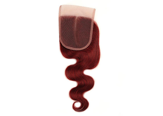 El color sin procesar 4 de la onda 99J del cuerpo de los paquetes del cabello humano lía con el cierre del cordón