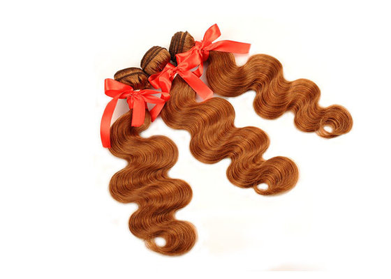 Paquetes brasileños del pelo de la onda del cuerpo del oro, Niza pelo del trenzado de la onda del cuerpo del brillo