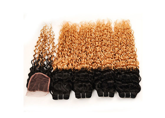 Hermoso ningunas extensiones del pelo de la onda de agua de los piojos para la armadura de la pulgada de las muchachas 10-26