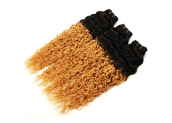 Trenzas largas del ganchillo del pelo de la onda de agua, 3 pelo de la onda de agua de las PC 1B27 Ombre