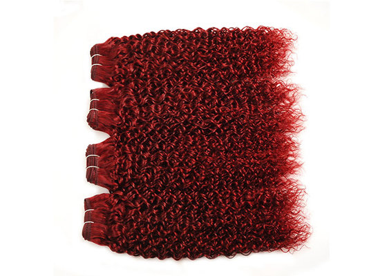 Extensiones cortas coloreadas del pelo rizado, armadura rizada brasileña del rizo rizado