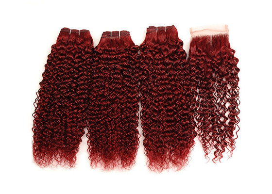 Paquetes peruanos del pelo de Jerry de la armadura rizada para la mujer negra ningún mún olor