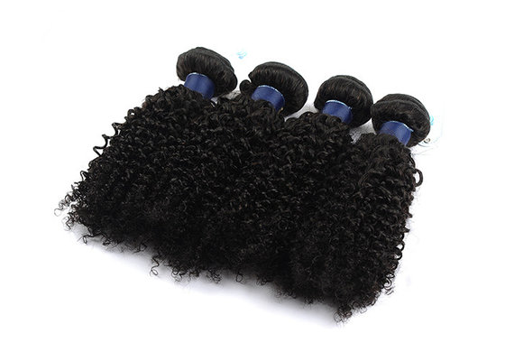 Armadura rizada del pelo rizado del color natural del pelo de 100 Remy 4 paquetes