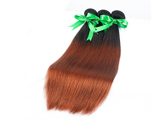 Del cabello humano 3 de Boudles de la armadura larga del pelo recto de las raíces color oscuro #1B33 de Remy no