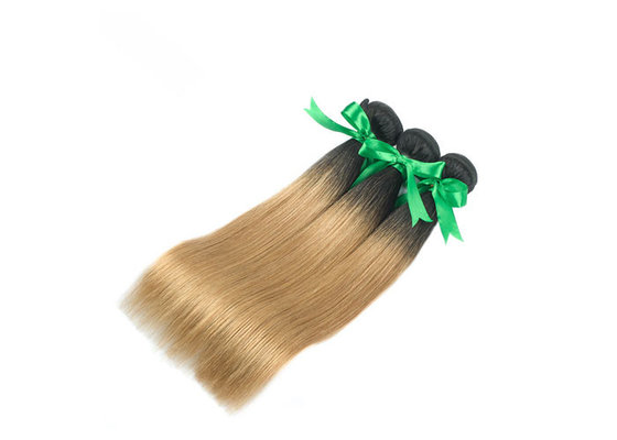 El cabello humano 3Pcs de Ombre 100 hermoso de extensiones brasileñas del pelo lía