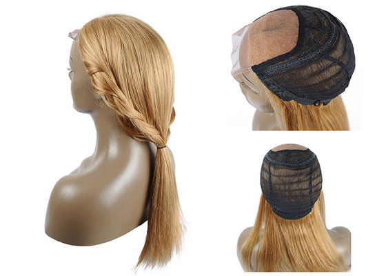 Ate la peluca rubia delantera del frente del cordón del pelo recto de las pelucas del cabello humano para el color de las mujeres negras #27