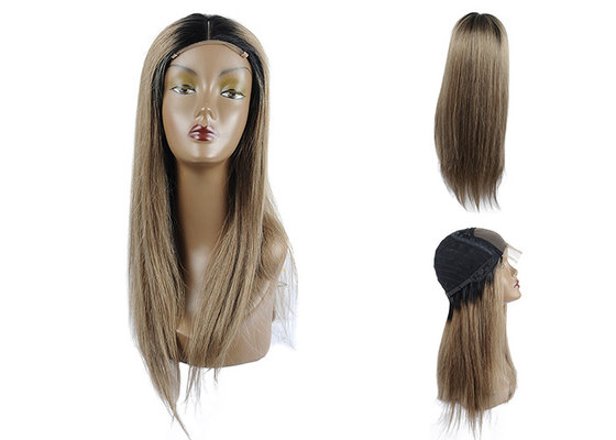 Las pelucas del frente del cordón del color del pelo de las pelucas T1B/Linen del cabello humano recto para las mujeres 4*4 atan