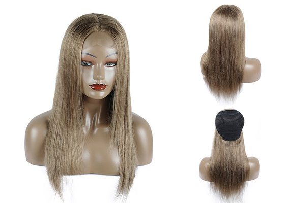 Ate el cabello humano recto de las pelucas delanteras para el color del lino de las mujeres negras #126