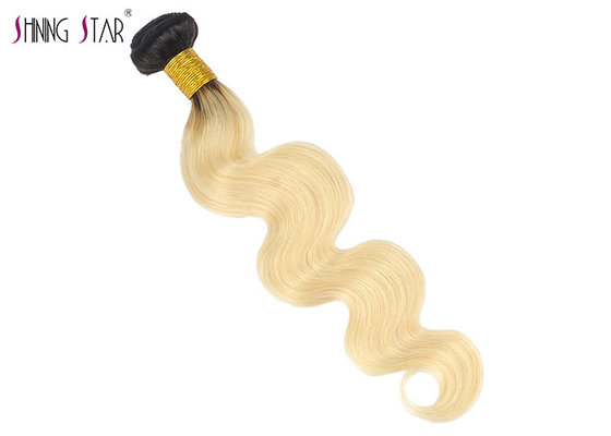 paquetes del Blonde de miel 1B 613 con los paquetes coloreados onda del cuerpo de las raíces de la oscuridad del cierre