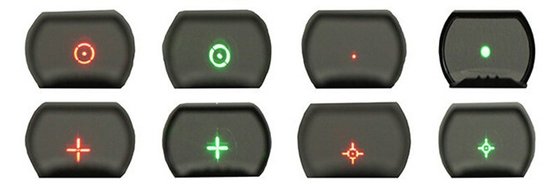 1x22x33 Compact Red Green Dot Sight with Red Laser
