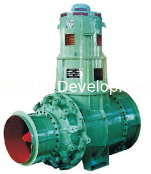 Small Tubular Turbine With Adjustable Runner Blades, Hole Bulb Low Head Hydro Turbine