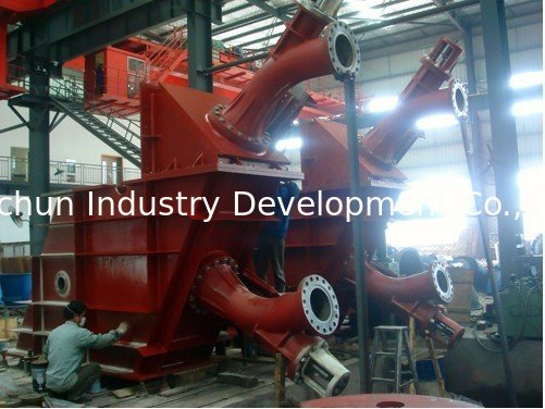 Double Nozzles Horizontal Pelton Turbine Unit, Free-Jet Impulse Type Hydro Power Turbine