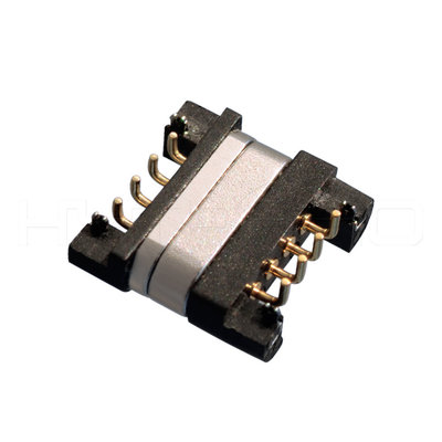 Vertical 4 pin reverse power and sync magnetic connector M411R