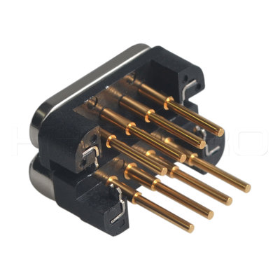 Vertical 4 pin reverse power and sync magnetic connector M411R