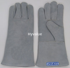 China 14 inch Split Leather Safety Welding Gloves Working Gloves supplier