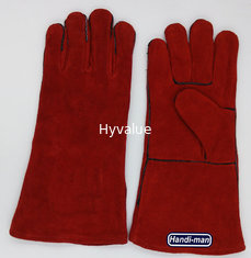 China 14 inch Split Leather Safety Welding Gloves supplier