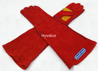China 24 inch Split Leather Safety Welding Gloves supplier