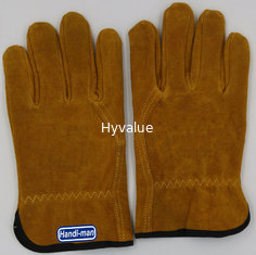 China 10 inch Cow Split Leather Working Gloves supplier