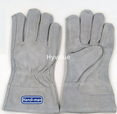 China 10 inch Cow Split Leather Working Gloves supplier
