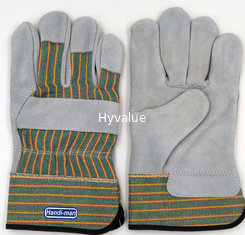 China 10 inch Cow Split Leather with cotton back Working Gloves supplier