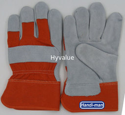 China 10 inch Cow Split Leather with cotton back Working Gloves supplier