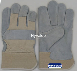 China 10 inch Cow Split Leather with cotton back Working Gloves supplier