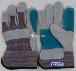 China 10 inch Cow Split Leather with cotton back Working Gloves supplier