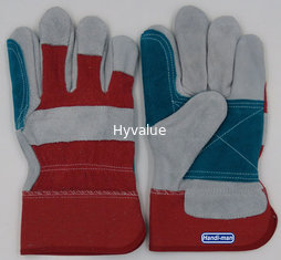 China 10 inch Cow Split Leather with cotton back Working Gloves supplier