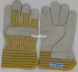 China 10 inch Cowhide Leather with cotton back Working Gloves supplier
