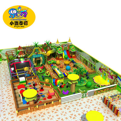 Colorful Kids Indoor Playground Equipment Capacity 70 Children Per 100 Square Meters