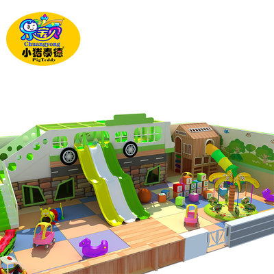 Amusement Zone Kids Indoor Playground Equipment European Standards Anti - Static