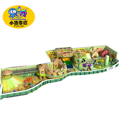 Maze Children Soft Indoor Playground Equipment Forest Theme For Commercial