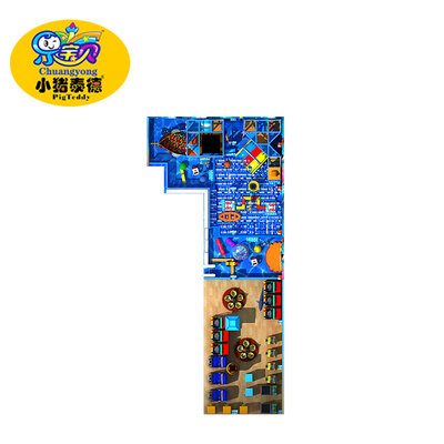 Soft Indoor Jungle Gym Equipment , Customized Kids Soft Play Equipment
