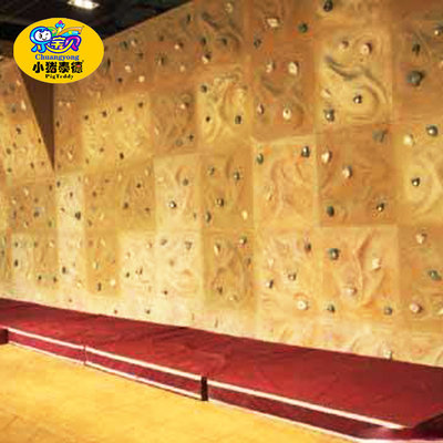 Custom Outdoor Kids Rock Climbing Wall For Amusement Parks Fire Resistance