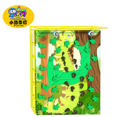 Fiberglass Kids Rock Climbing Wall Anti - Static For Children Game