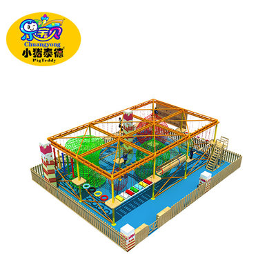 Adventure Rope Playground Equipment Environmental Protection Anti - Crack