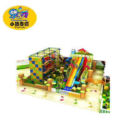 Kids Ropes Adventure Indoor Playground Set , Toddler Indoor Playground