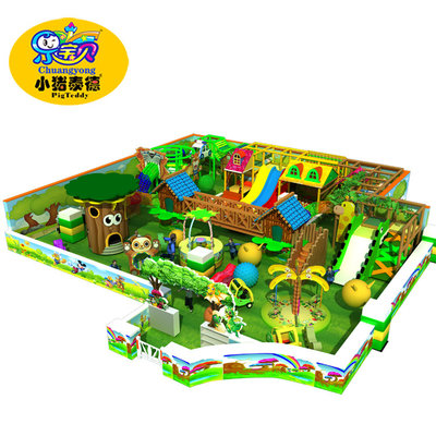 Forest Theme Soft Indoor Playground Equipment For Home 20 - 50 M² About 15-30 Child
