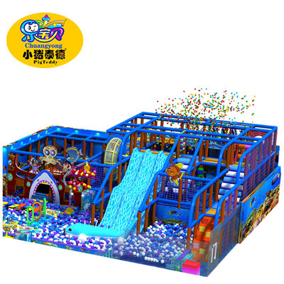 Snow Theme Soft Indoor Playground Equipment Big Capacity For Kids Castle