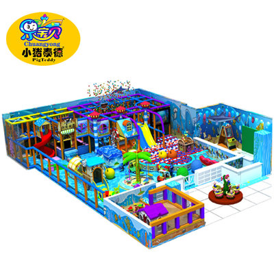 Commercial Soft Play Equipment , Children'S Play Center Equipment With Slide