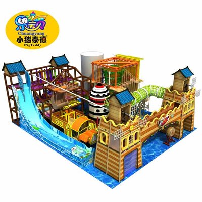 Comprehensive Kids Indoor Playground Naughty Castle / Soft Play Area Equipment