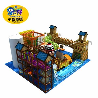 Comprehensive Kids Indoor Playground Naughty Castle / Soft Play Area Equipment