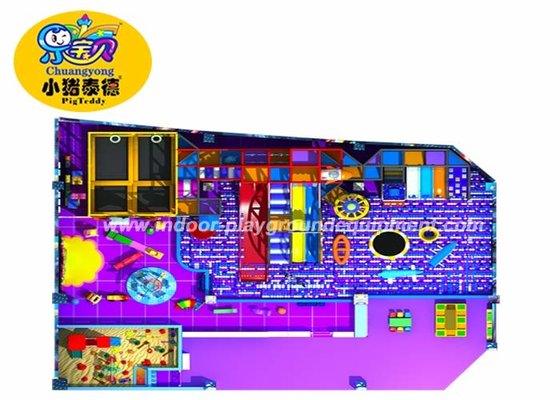 Anti - UV Soft Plastic Playground Equipment With High Safety For Children
