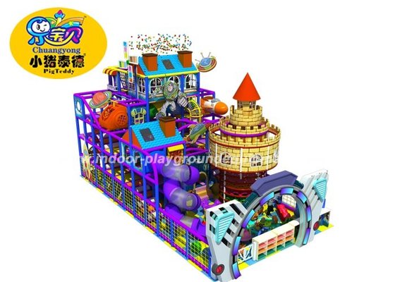 Fun Plastic Soft Indoor Playground Equipment Non - Toxic Easy To Install