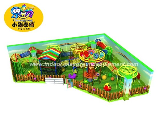 Odorlessness Indoor Rope Course Playground Equipment 12 Months Warranty
