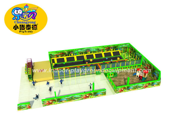 Commercial Jump Trampoline Park With Many Games / Trampoline Indoor Playground